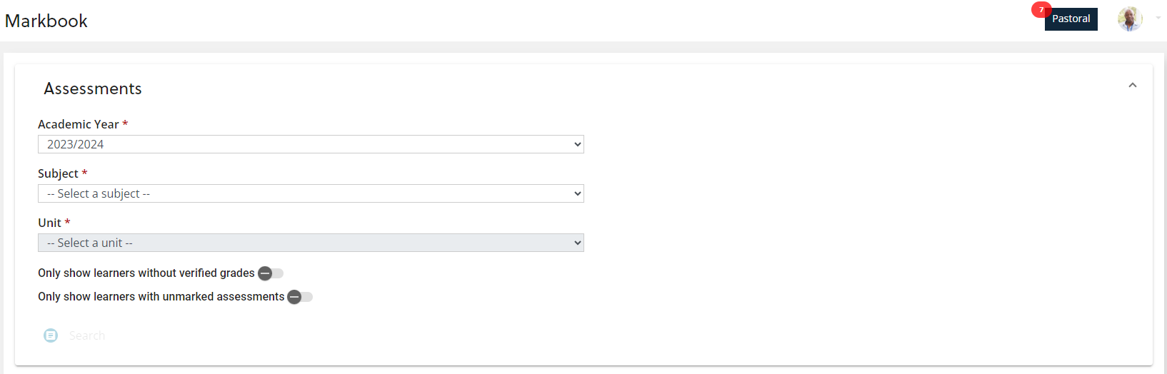 Markbook changes for 4.44